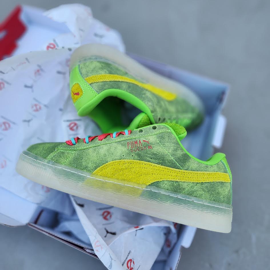 Ghostbusters x Puma Suede XL 'SLIMER' – PRIVATE SNEAKERS