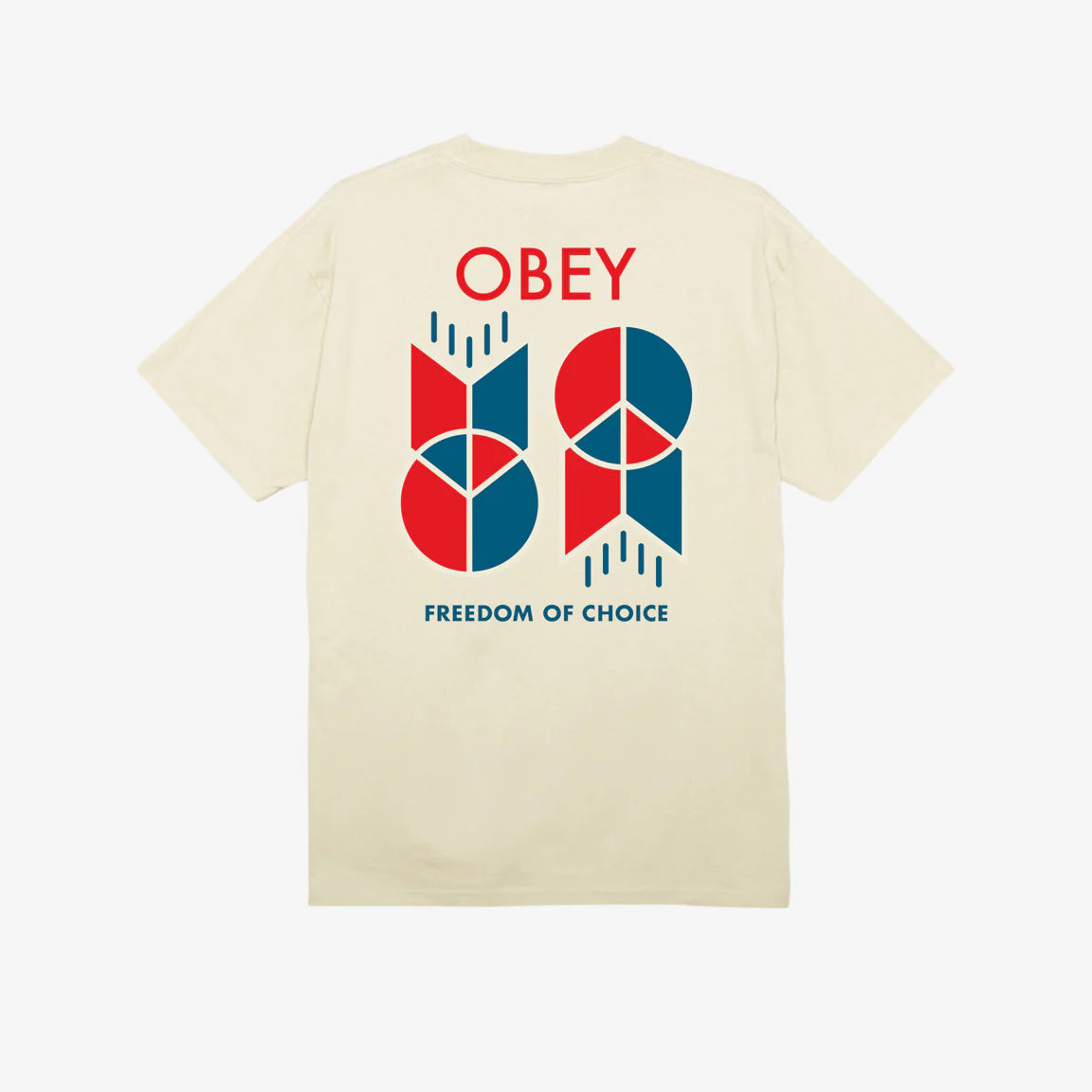 OBEY FREEDOM OF CHOICE TEE CREAM – PRIVATE SNEAKERS