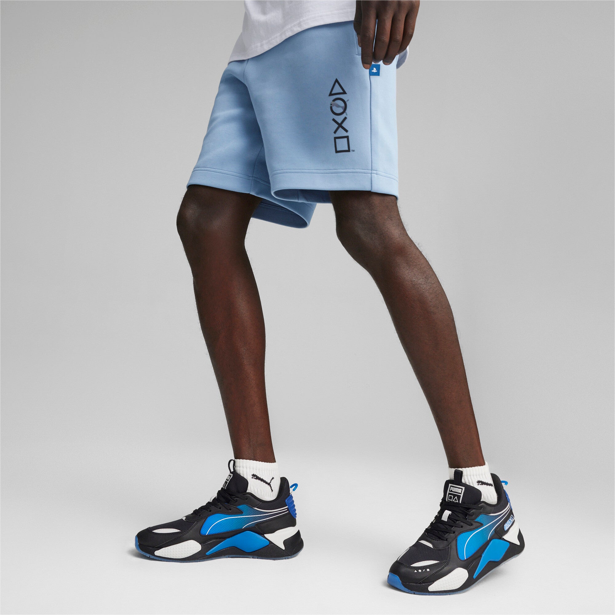 PUMA X PLAYSTATION SHORTS 8 DK ZEN BLUE – PRIVATE SNEAKERS