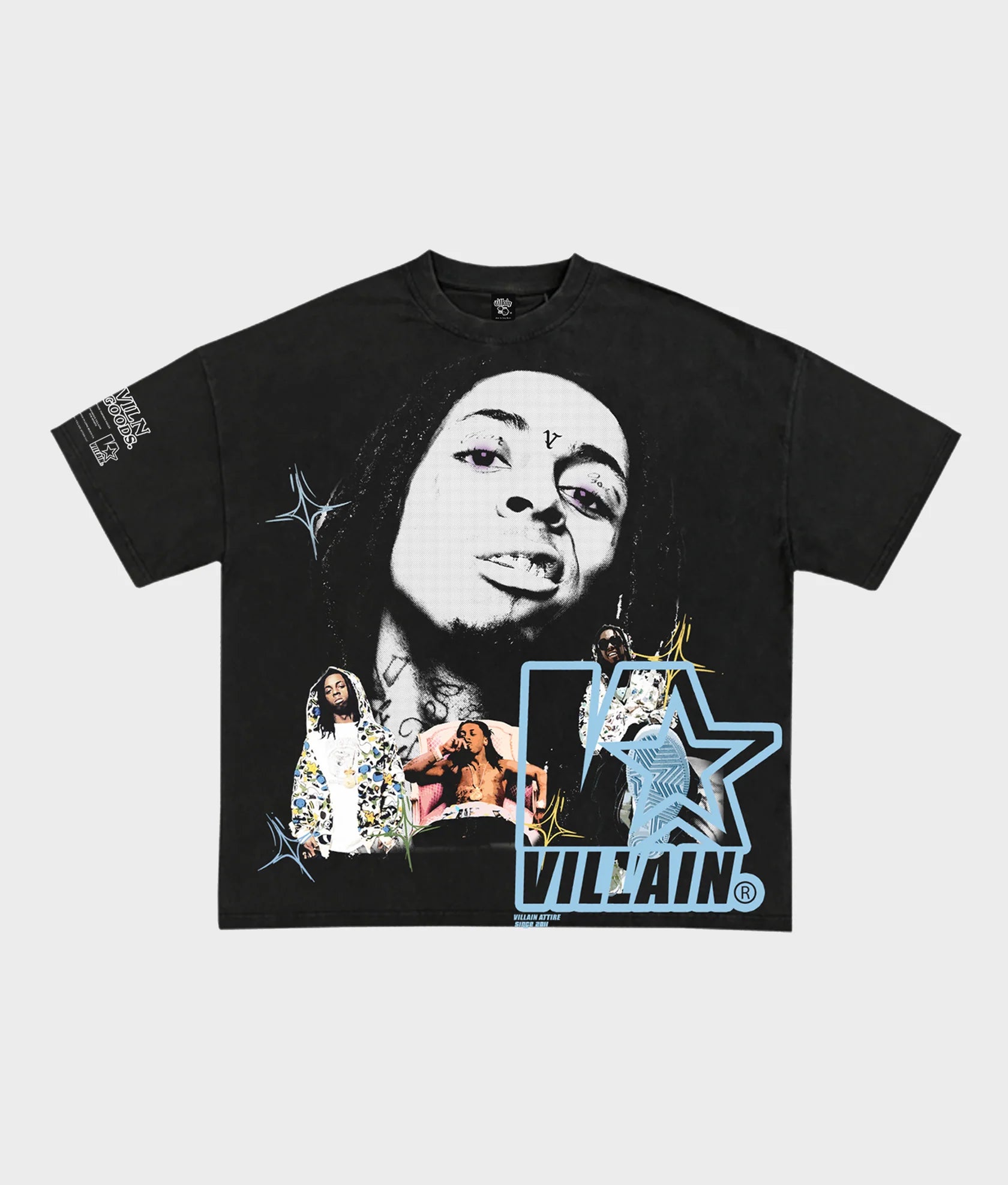 VILLAIN ATTIRE WEEZY TEE BLACK – PRIVATE SNEAKERS
